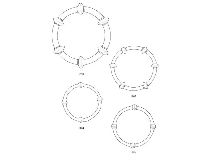 The piceni rings, female emblem - Prehistory in Italy